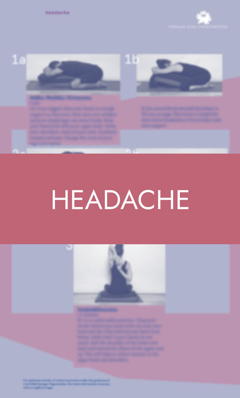 Headache Sequence Card – Iyengar Yoga Therapeutics
